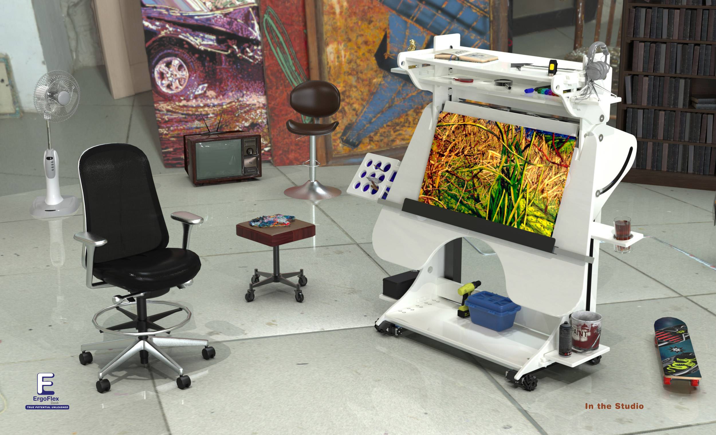 ErgoFlex Desk Ergonomic Design for Health, Comfort & Productivity
