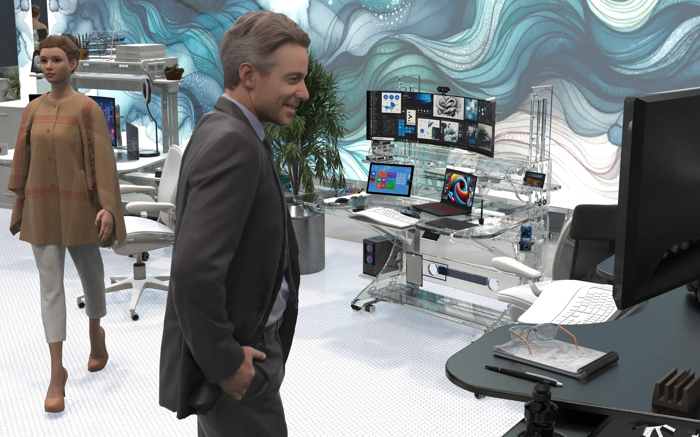 ErgoFlex Desk Ergonomic Design for Health, Comfort & Productivity