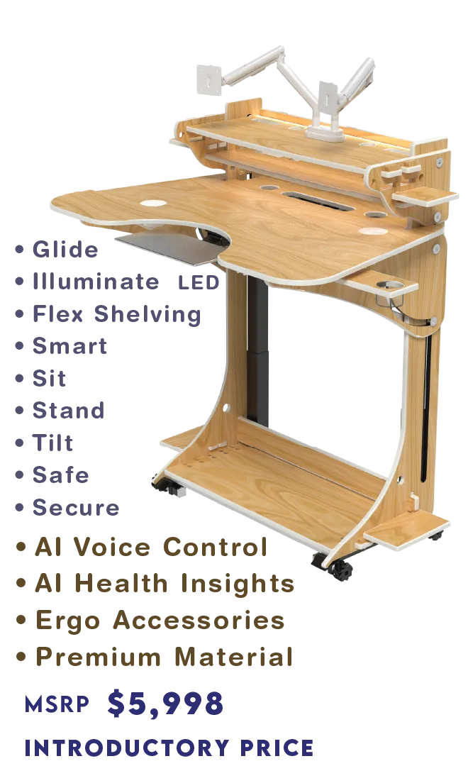 ErgoFlex Desk Ergonomic Design for Health, Comfort & Productivity